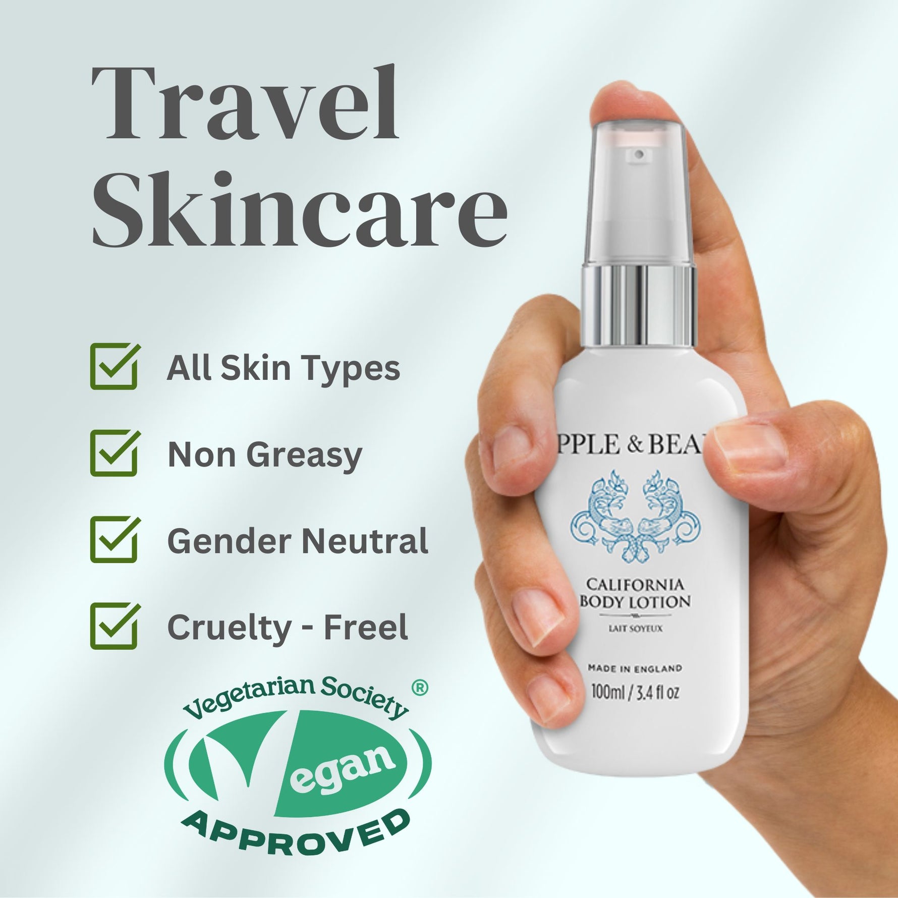 California Body Lotion Travel 100ml/3.4 fl oz – Apple & Bears